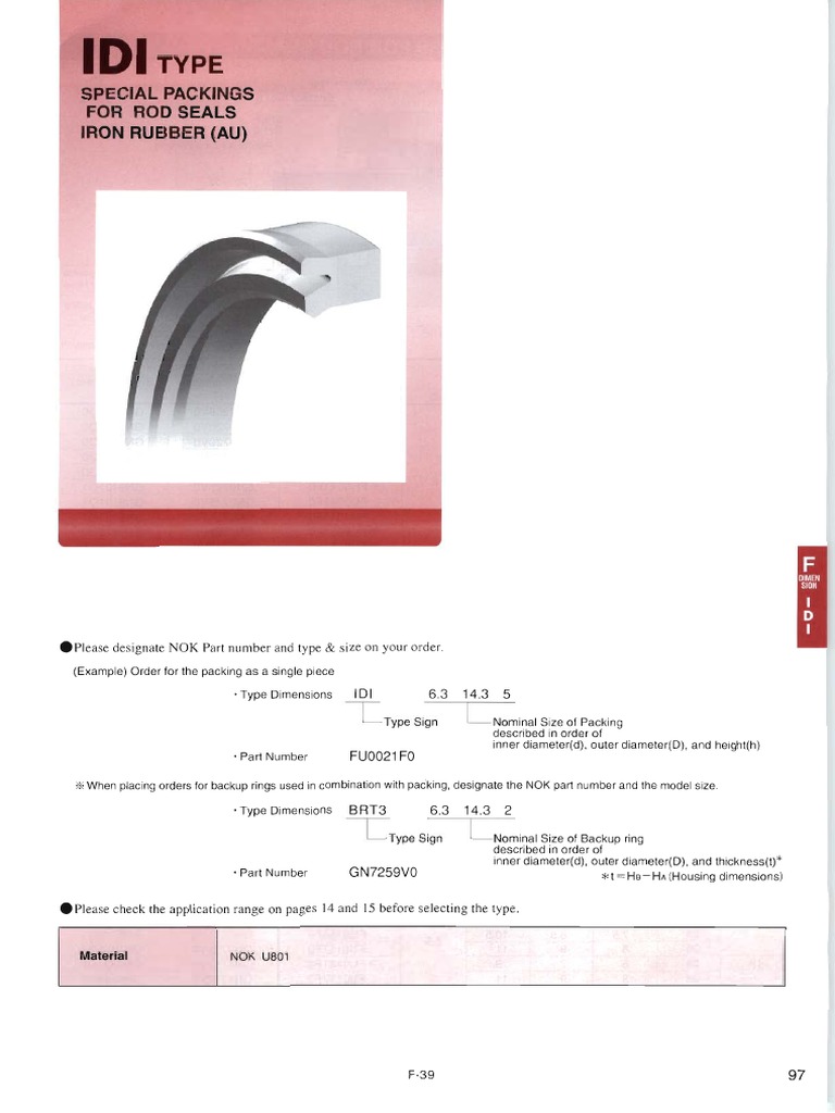 Packing-Rod - Seal NOK | PDF