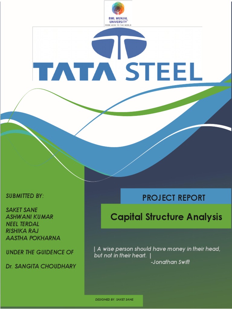 Capital Structure Analysis of Tata Steel Final | PDF | Equity (Finance ...