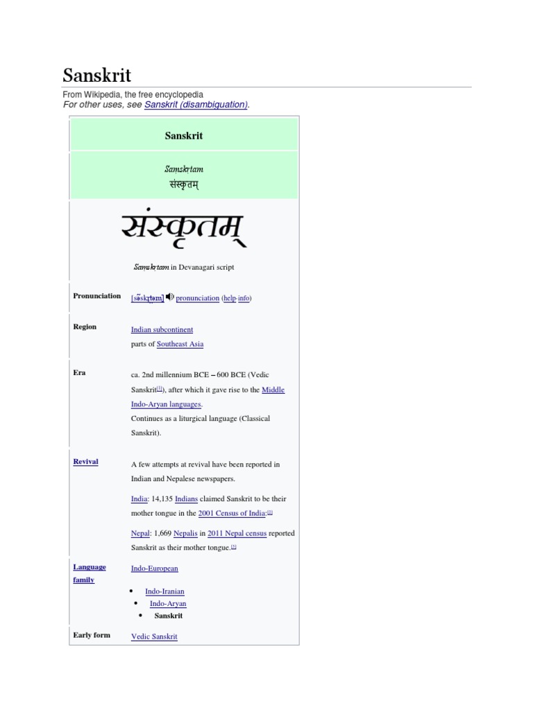 Sanskrit | PDF | Sanskrit | Vedas