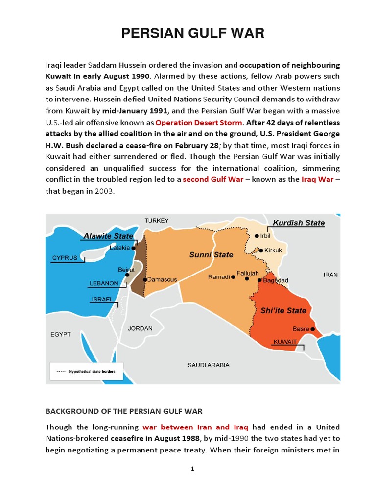 Persian Gulf War 1990 | PDF | Gulf War | Iraq