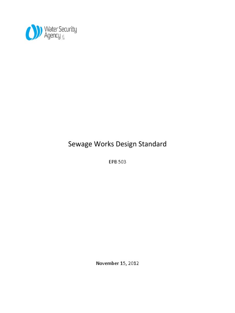 Sewage Works Design Standard PDF | PDF | Sanitary Sewer | Sewage