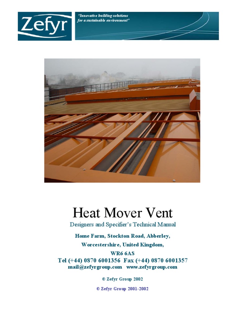 Heat Mover Vent: Designers and Specifier's Technical Manual | PDF ...