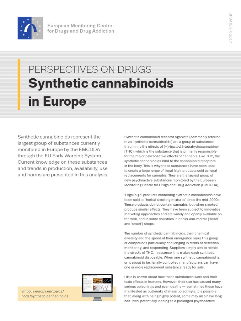 Synthetic Cannabinoids in Europe: Perspectives On Drugs | PDF ...