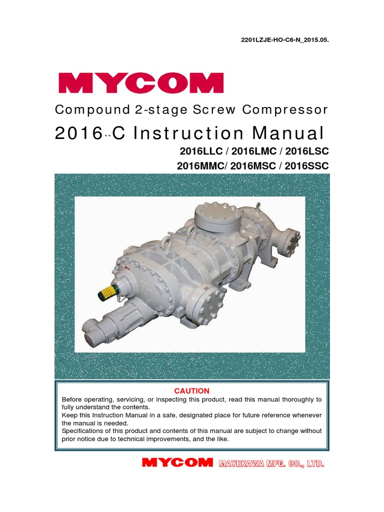Manual Mycom Inglês | PDF | Mechanical Engineering | Science