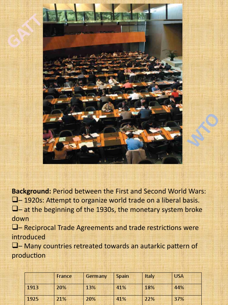 Gatt | PDF | General Agreement On Tariffs And Trade | Uruguay Round