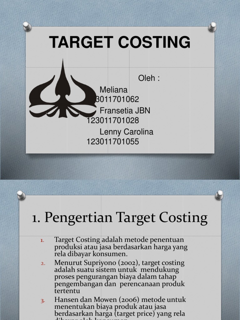 Target Costing | PDF | Karier & Perkembangan | Seni