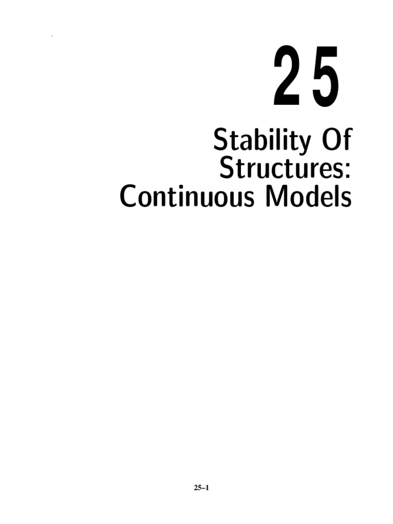 Stability of Structures: Continuous Models | PDF | Buckling | Eigenvalues And Eigenvectors