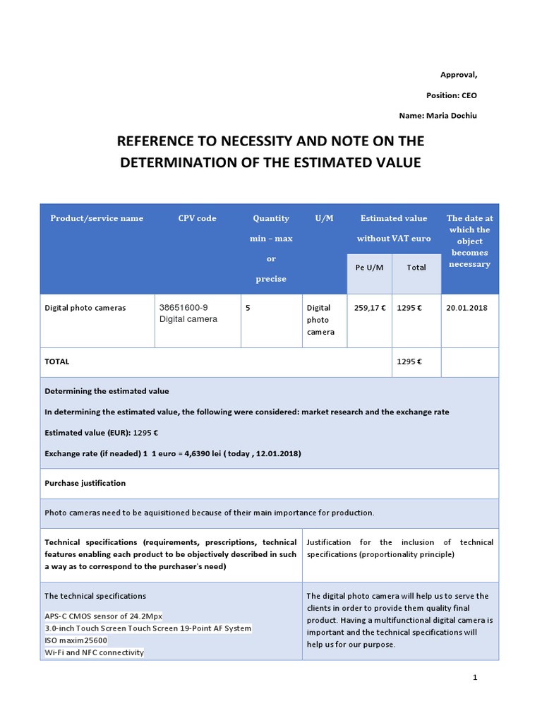 Reference To Necessity and Note On The Determination of The Estimated ...