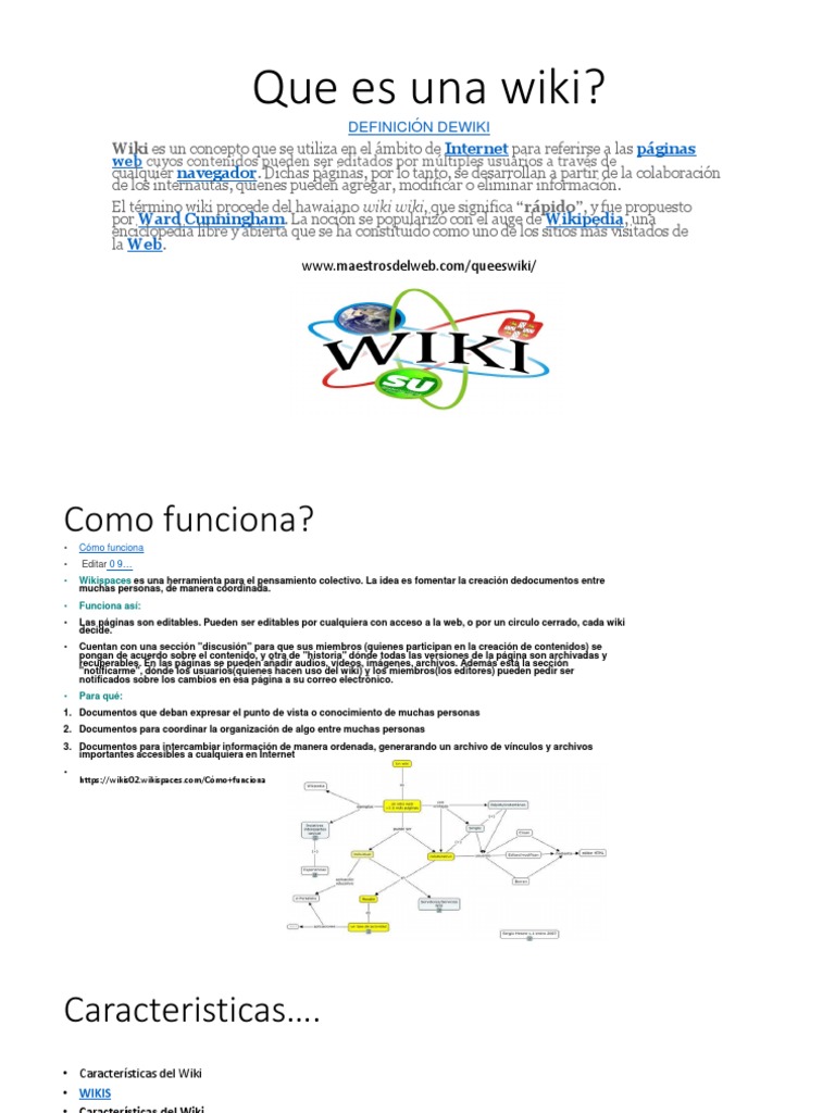 Que Es Una Wiki | PDF | Wiki | Blog
