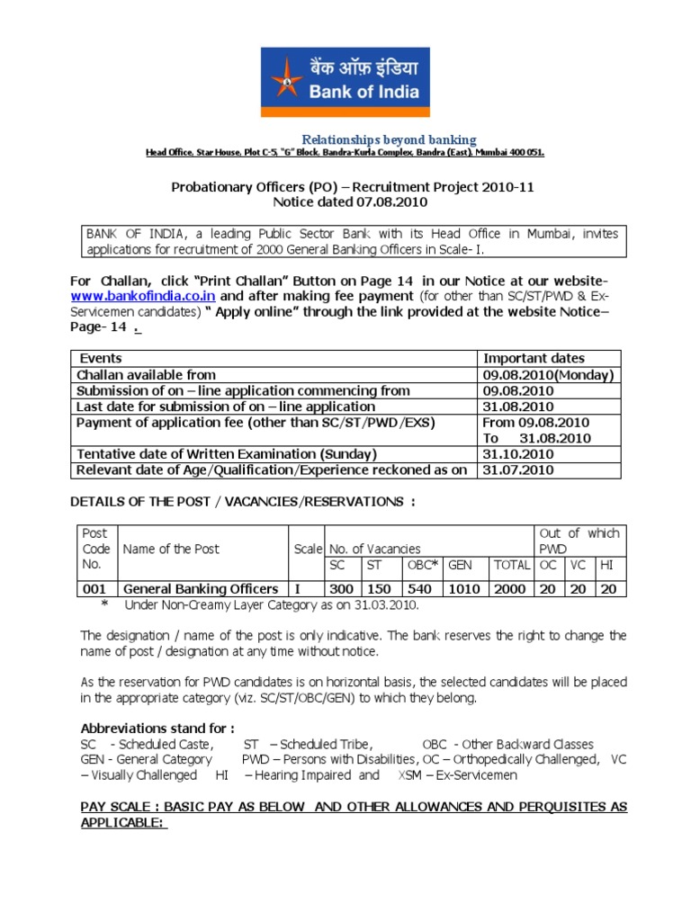 Bank of India | PDF | Government | Independent India