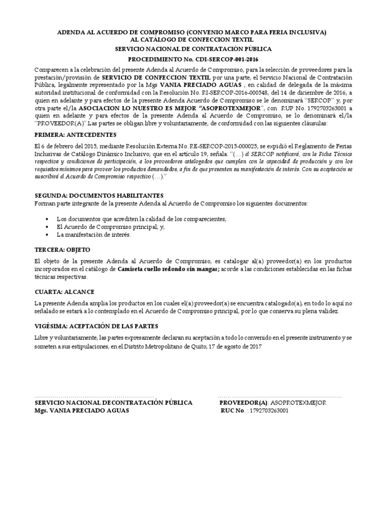 Adenda | PDF | Calidad (comercial) | Business