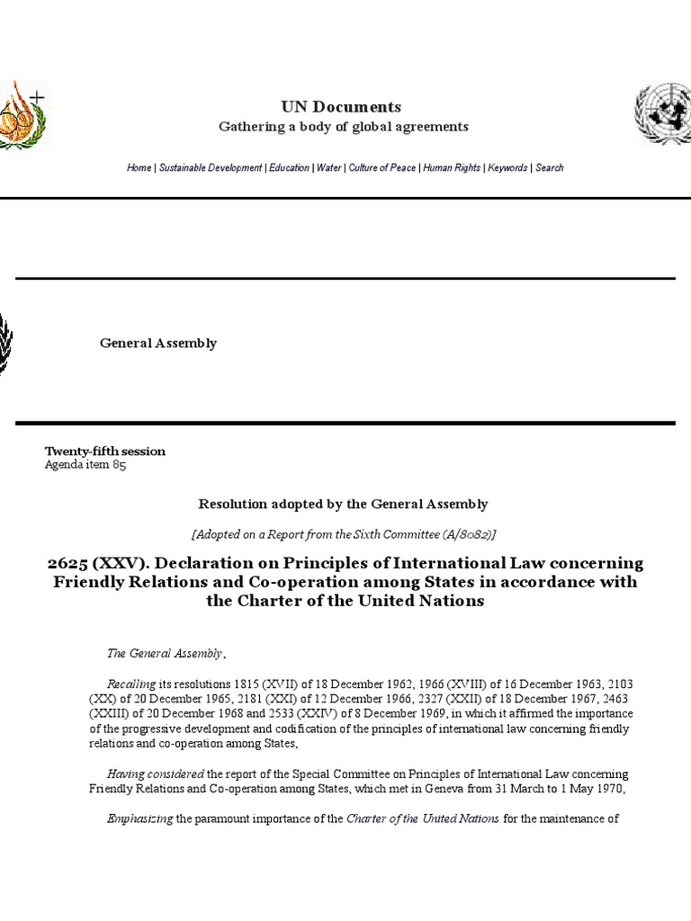 UN Documents A8082 | PDF | Self Determination | United Nations