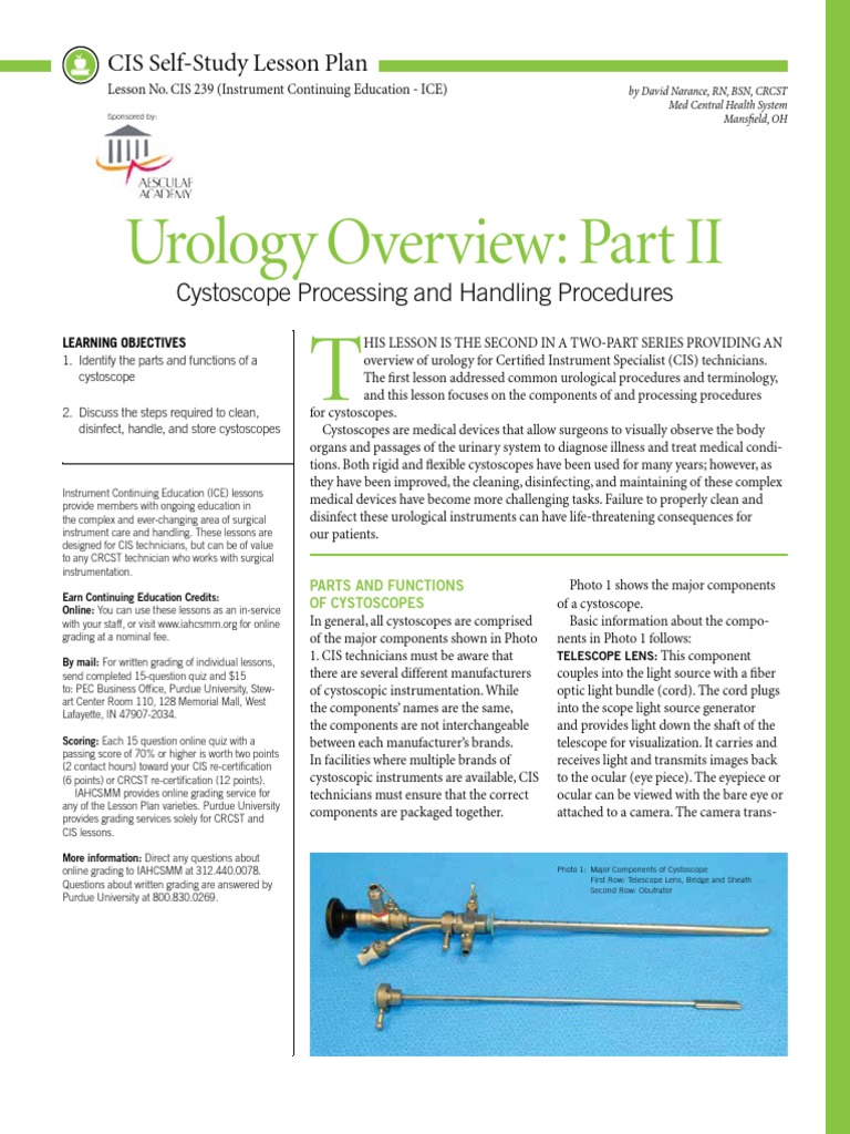 Urology Overview: Part II: CIS Self-Study Lesson Plan | PDF | Surgery ...