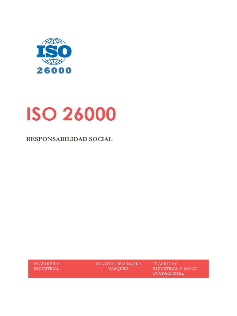 Iso 26000 | PDF | Responsabilidad social corporativa | Organización ...