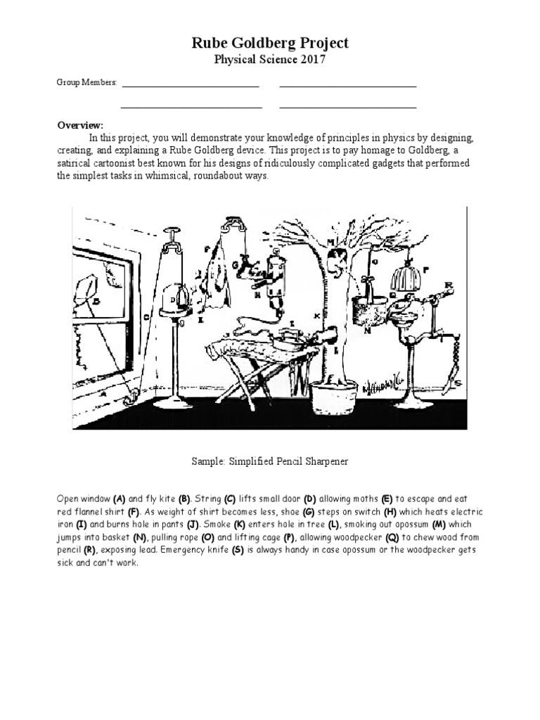 Rube Goldberg Project | PDF | Ac Power Plugs And Sockets | Machines