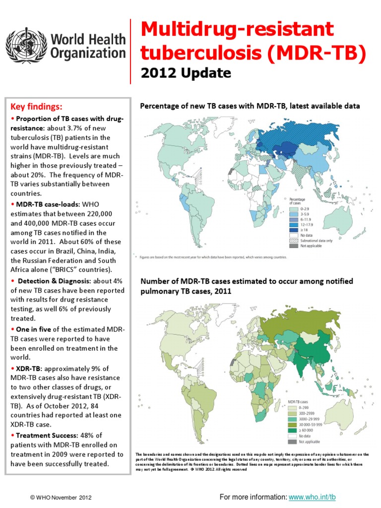Multidrug-Resistant Tuberculosis (MDR-TB) : 2012 Update | PDF ...