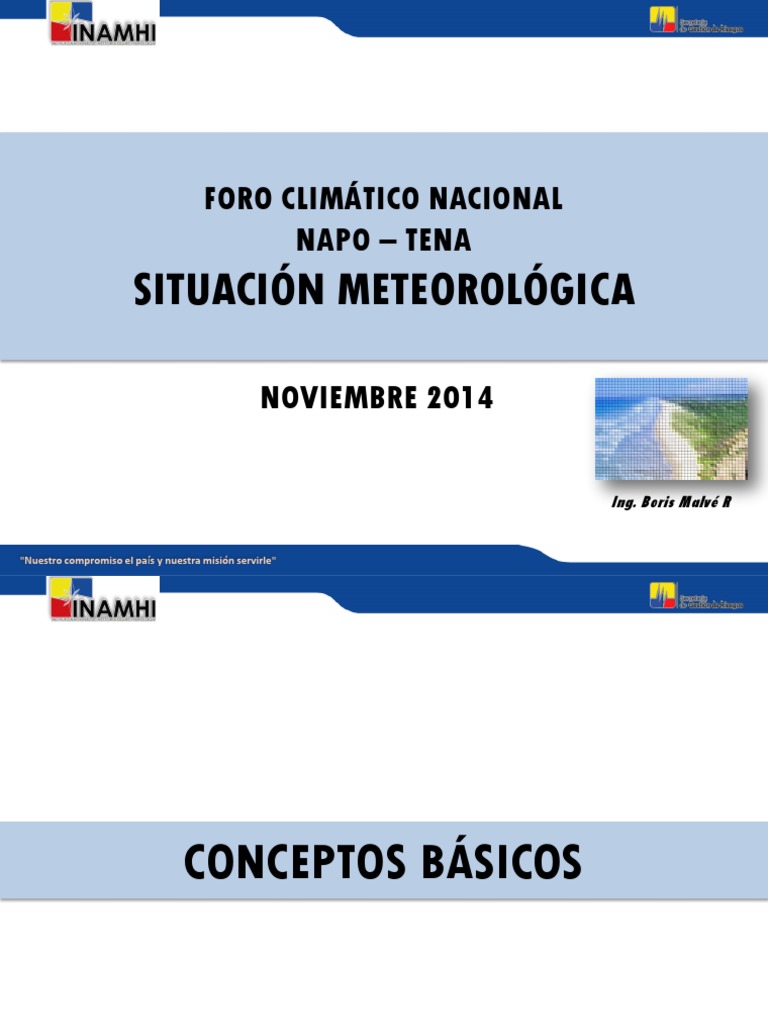 INAMHI | PDF | Meteorología | Clima