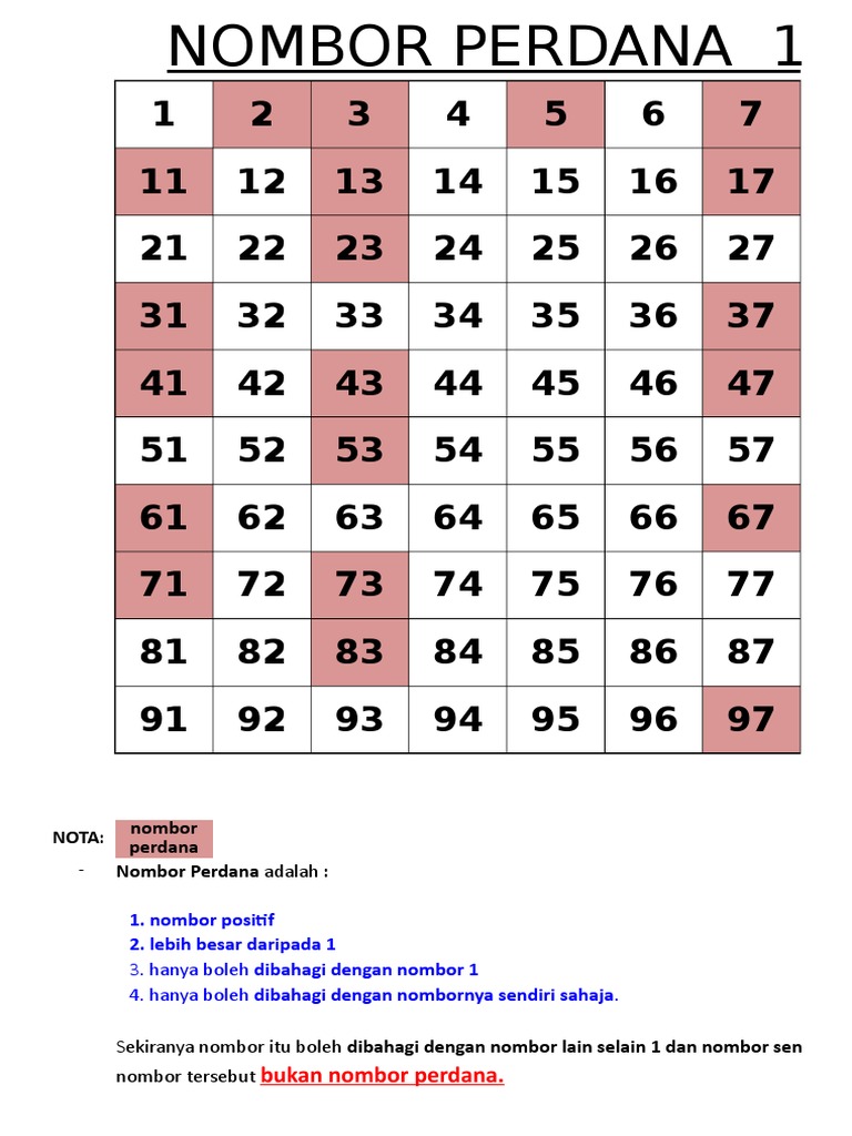 Nombor Perdana | PDF