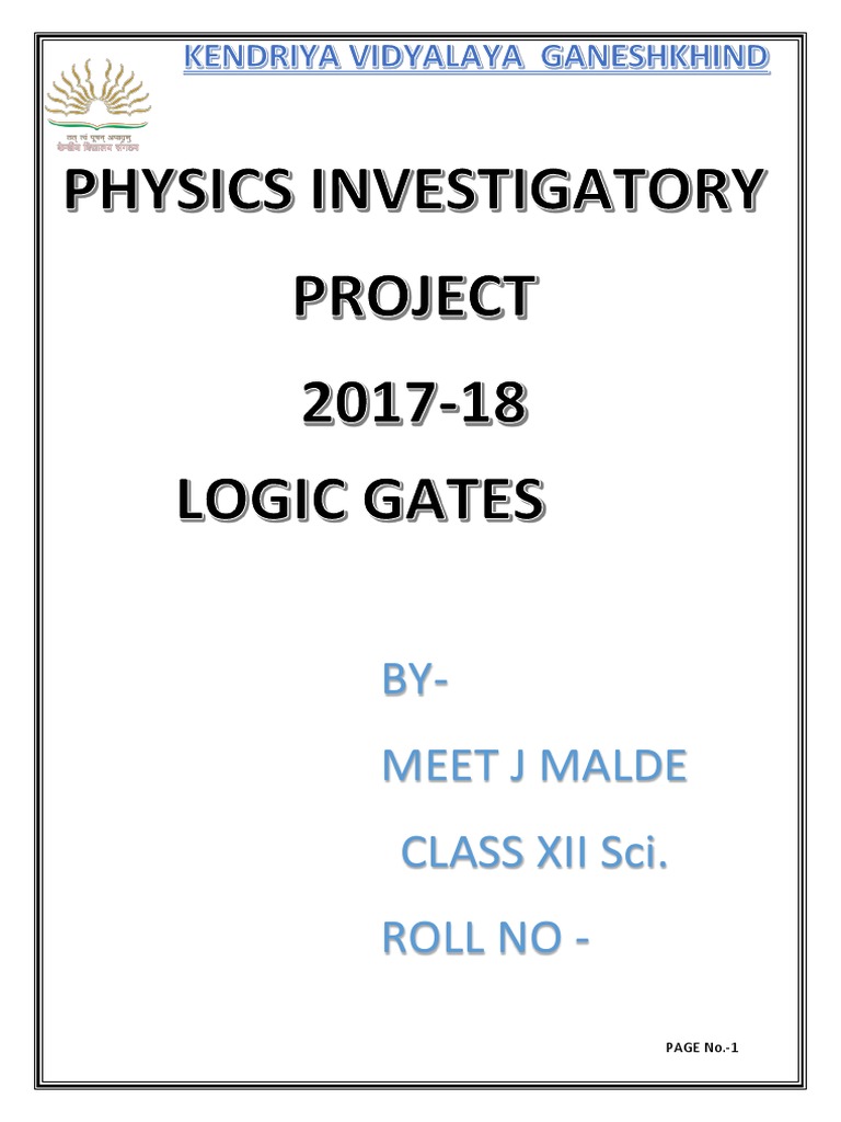 Physics Logic Gates Pdf Logic Gate Boolean Algebra