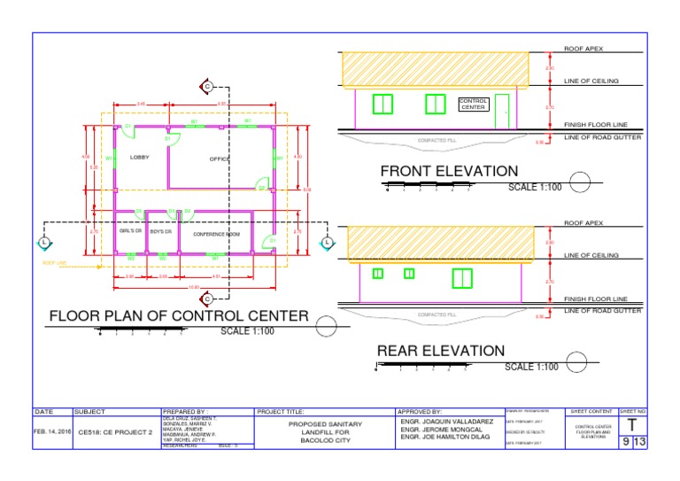 Control Center Floor Plan and Elevations | PDF | Queensland Heritage ...