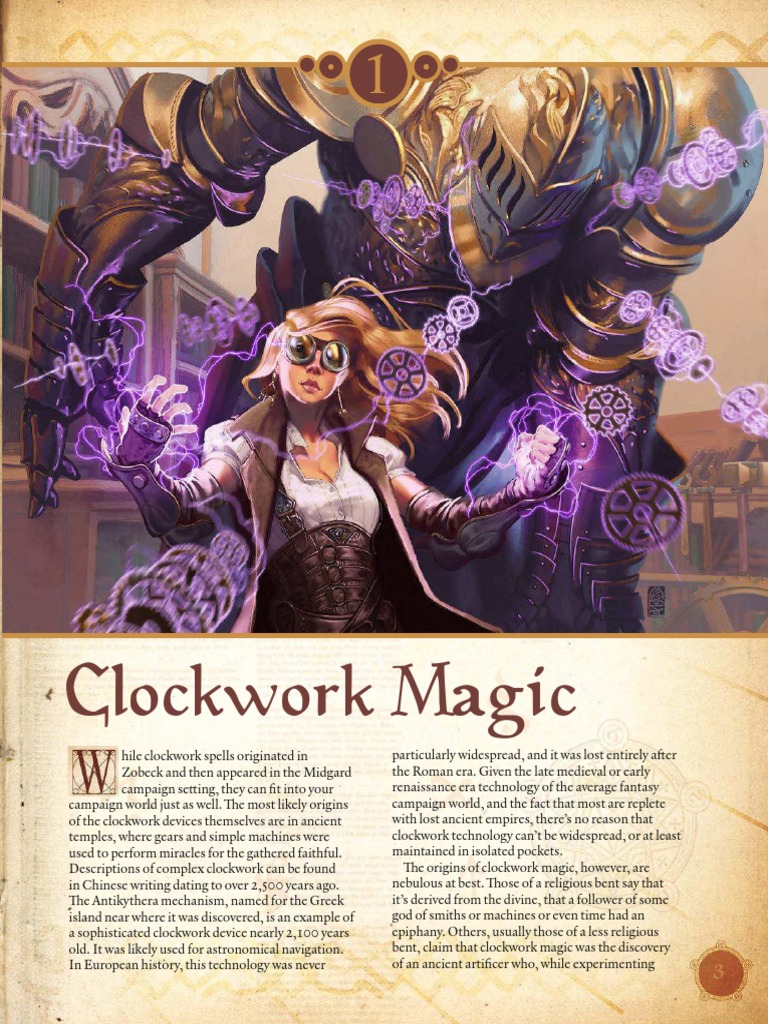 Clockwork Magic in D&D 5E | PDF | Magic (Paranormal) | Science