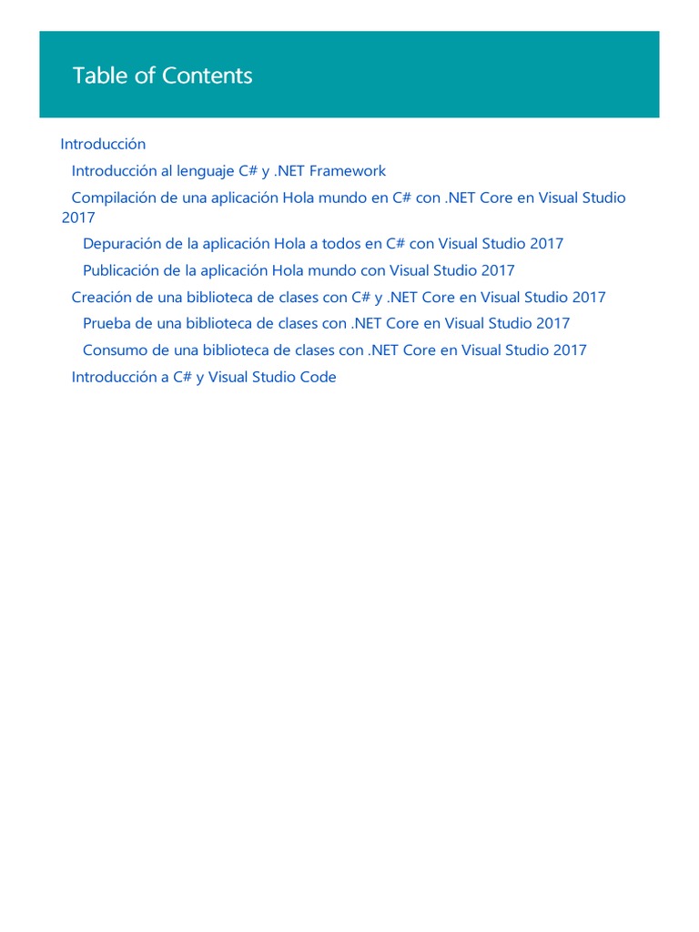 Introduccion C# | PDF | .NET Framework | C Sharp (lenguaje de programación)