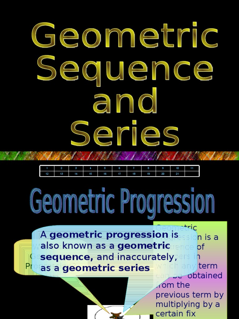 Geometric Series | PDF | Infinity | Algebra