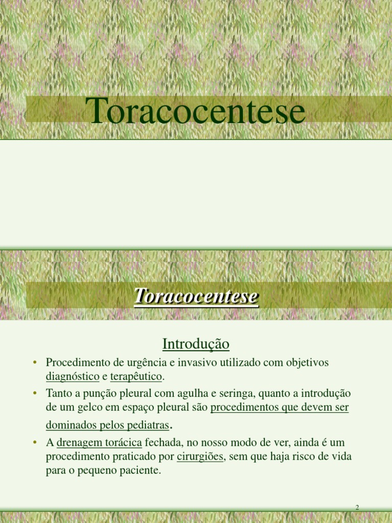 Técnicas de Toracocentese Pediátrica | PDF | Medicina Clínica ...