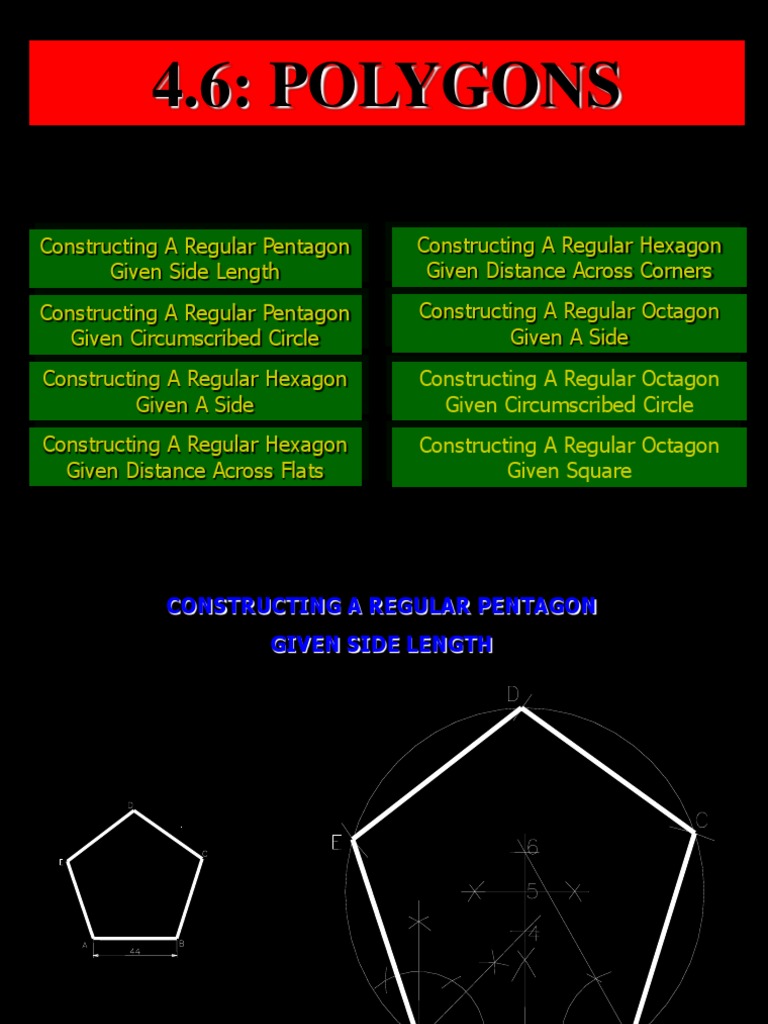Constructing Regular Polygons Guide | PDF