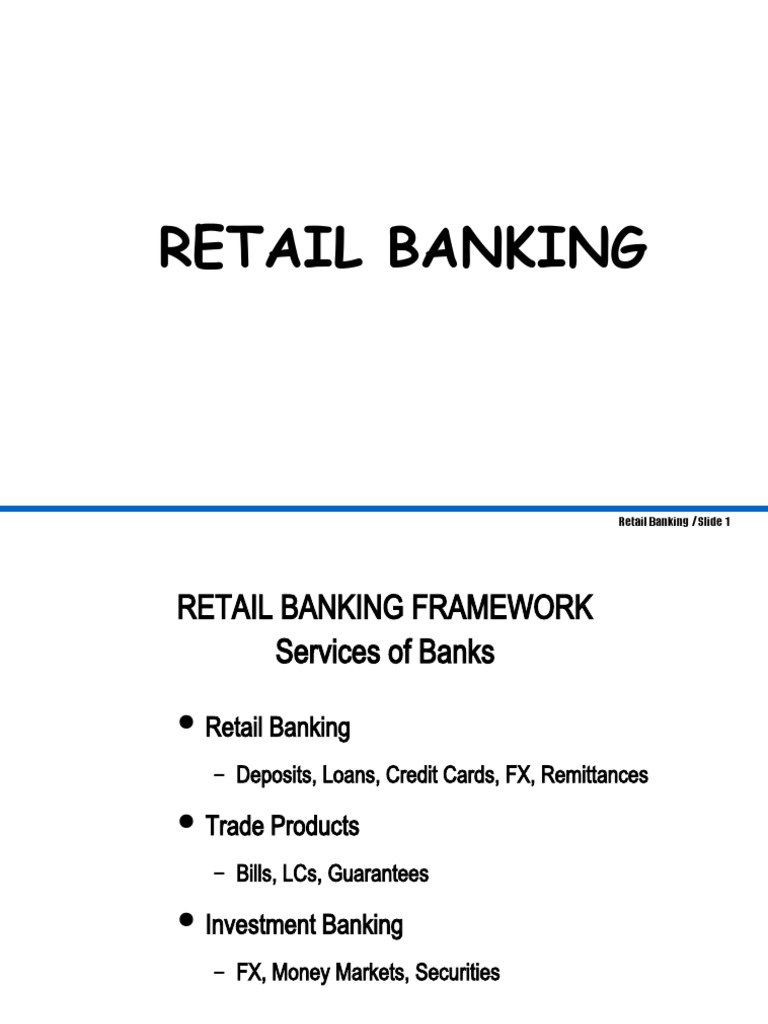 Banking Retail Mar01 | PDF | Cheque | Banks