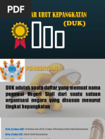 Penjelasan Aplikasi DUK (Daftar Urut Kepangkatan) | PDF