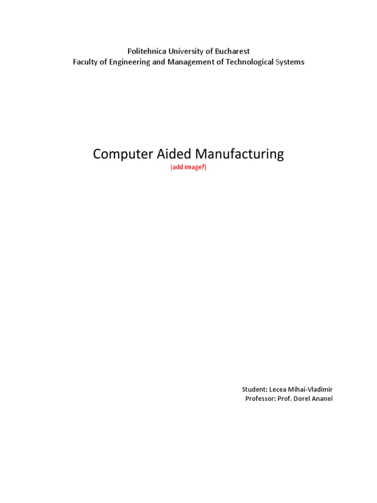 CAM PROJECT To Complete 2.2 | PDF | Numerical Control | Metalworking