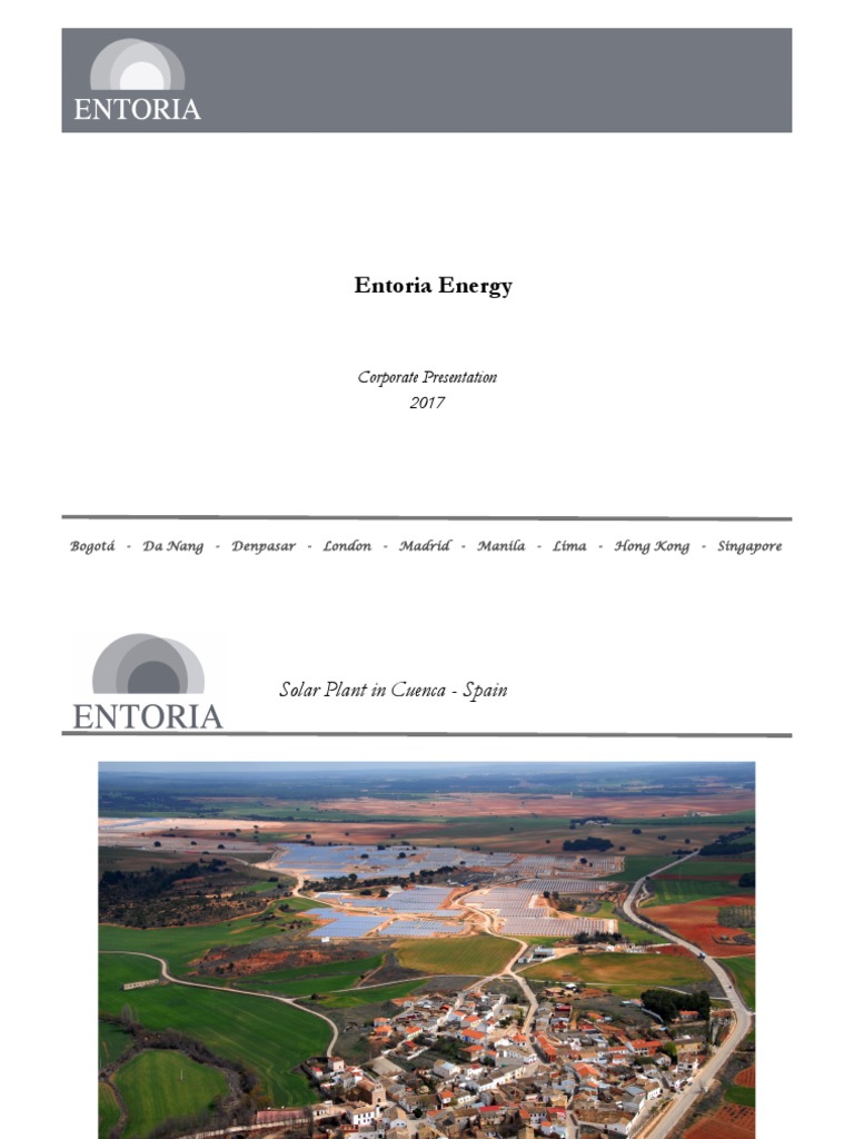 Entoria Profile PDF | PDF | Energy Development | Renewable Energy
