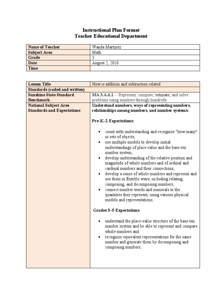 Curriculum Design Instructional Plan | PDF | English As A Second Or ...