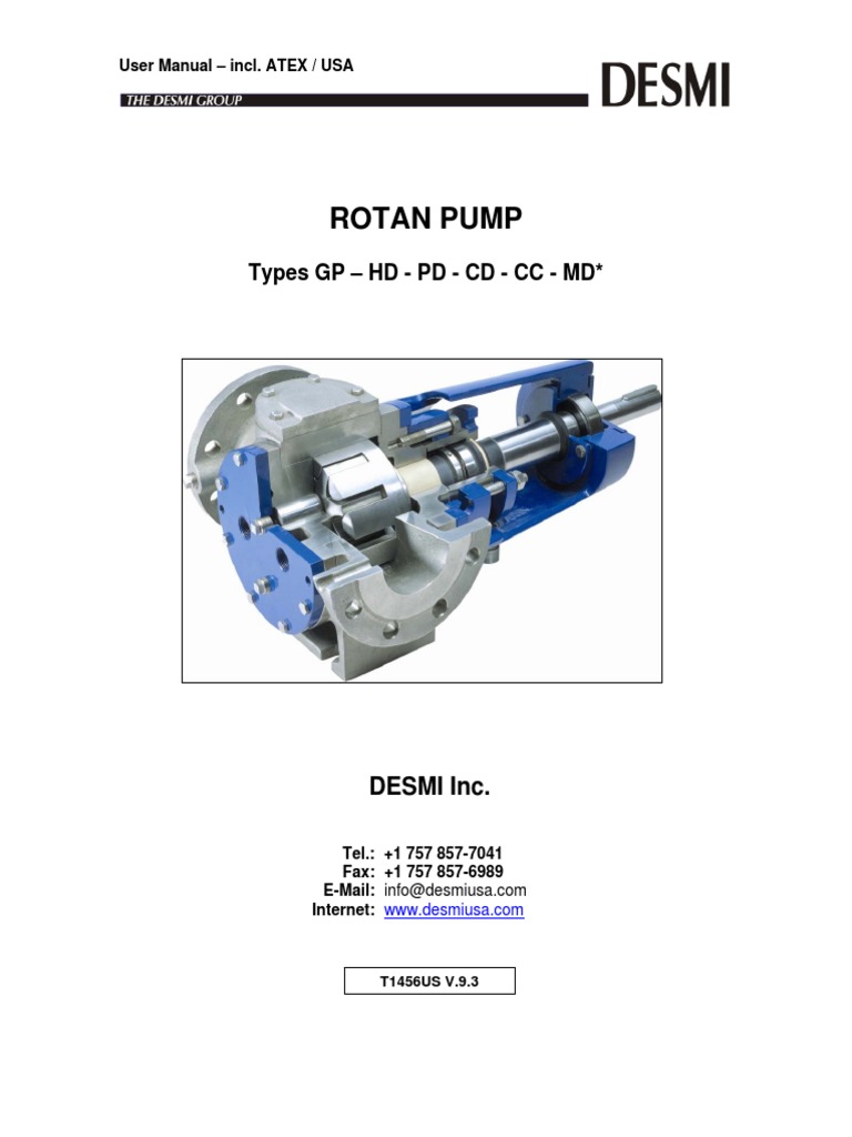 Rotan HD pump manual.pdf | Pump | Liquids