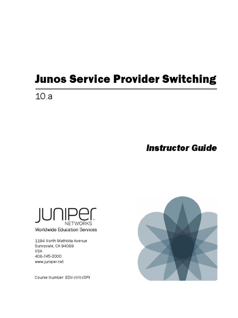 JSPX IG 10.a-R | PDF | Ethernet | Command Line Interface