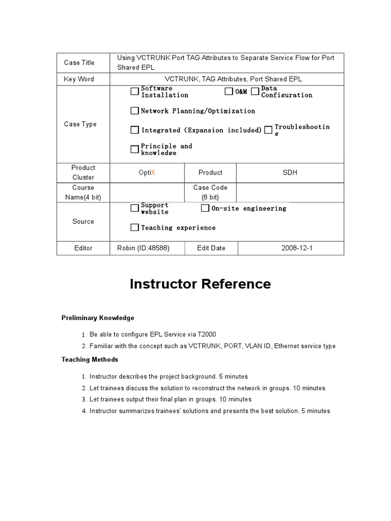 Using VCTRUNK Port TAG Attributes To Separate Service Flow For Port ...