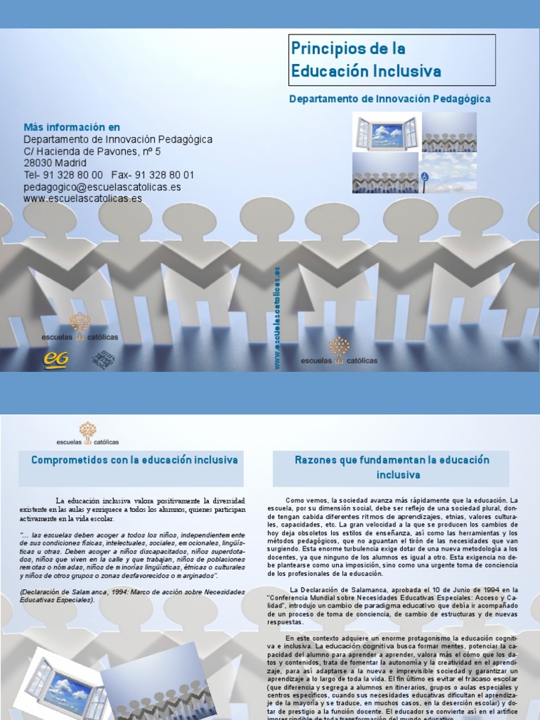 Educación Inclusiva Pdf Inclusión Educación Plan De Estudios