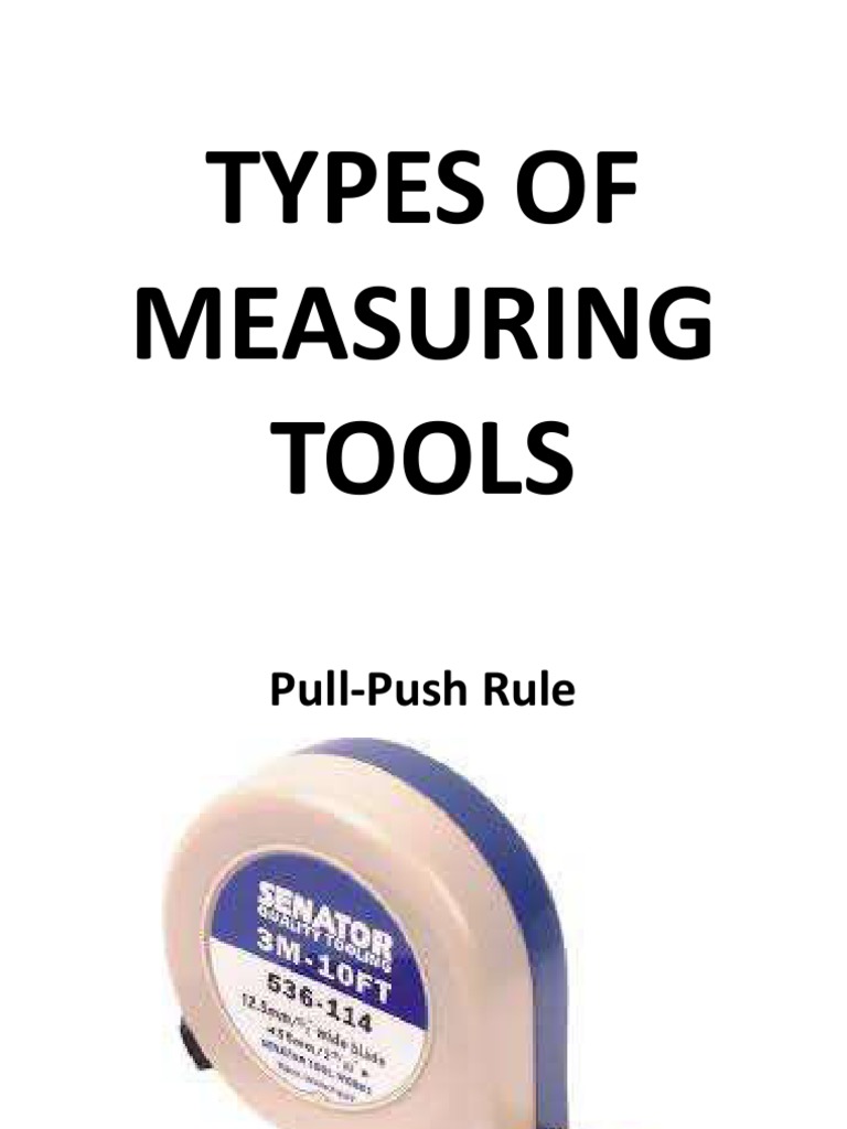 Types of Measuring Tools | PDF