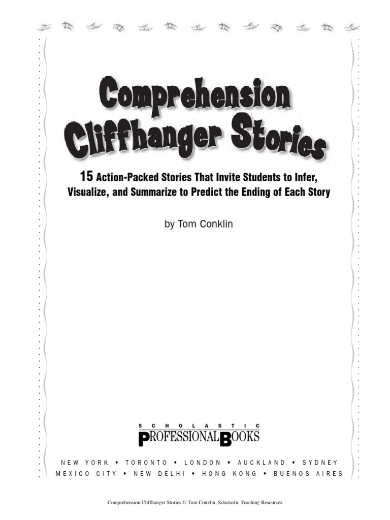 comprehension cliffhanger stories | Reading Comprehension