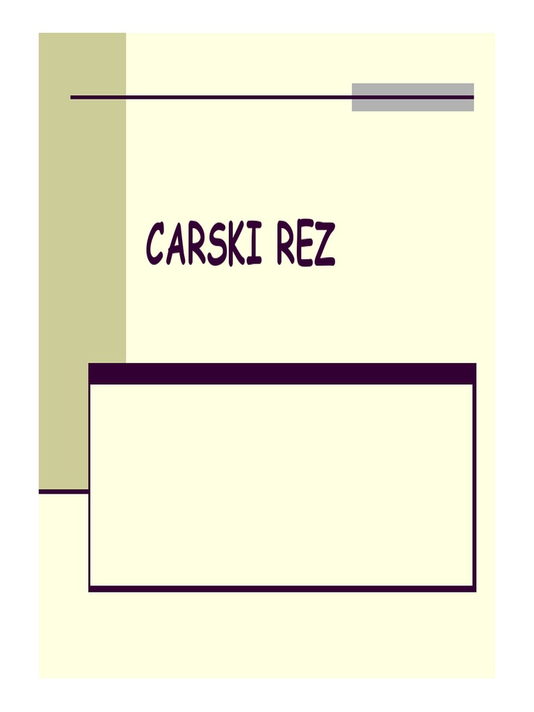Carski Rez PDF | PDF