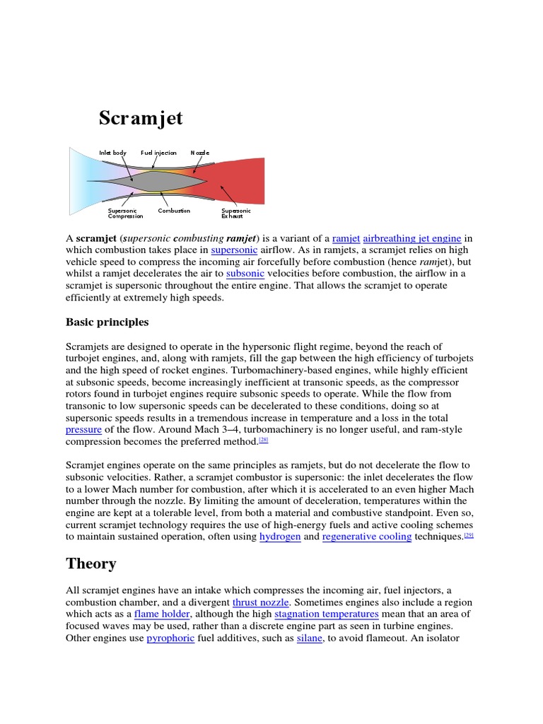 Scramjet | PDF | Mach Number | Aeronautics