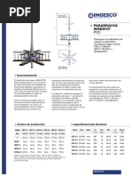 Ingesco Ficha Técnica Pararrayos | PDF | Bienes manufacturados | Fenómenos Eléctricos