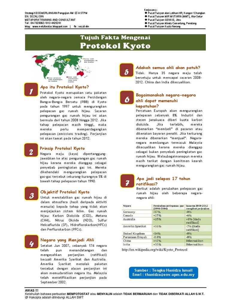 Protokol Kyoto PDF | PDF