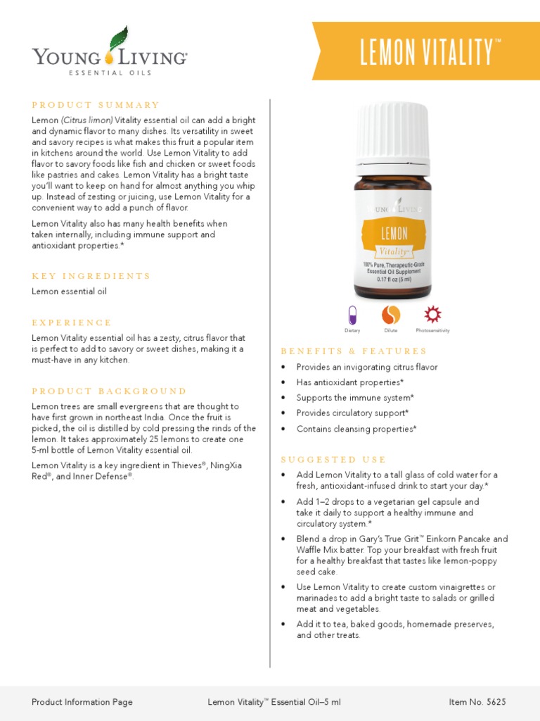 Lemonvitalitypip | PDF | Lemon | Citrus