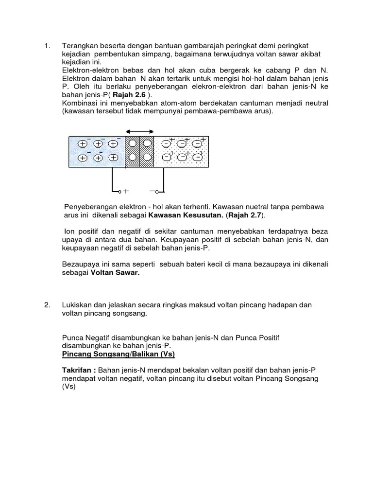 Proses dan Kesan Voltan Pincang Simpang P-N | PDF | Sains & Matematika