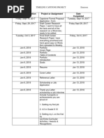Time table of Capstone 2 | PDF