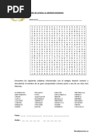 Sopa de Letras Dioses Griegos | PDF