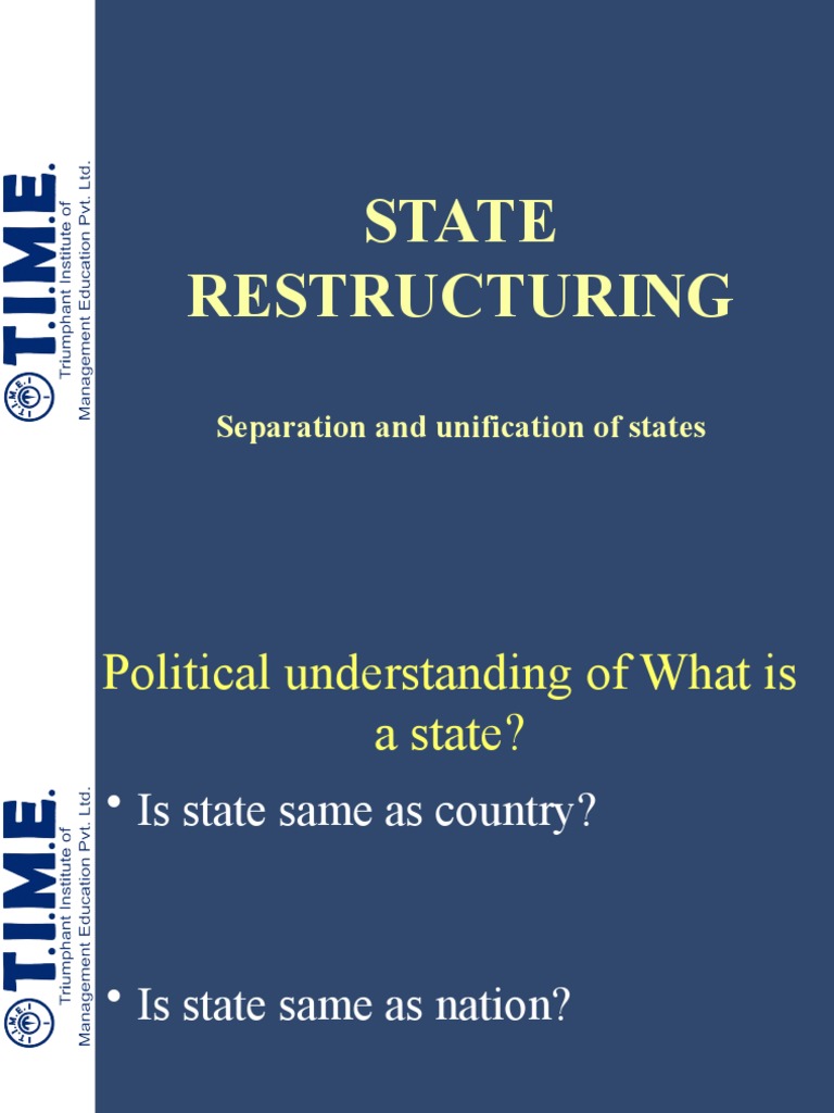 State Restructuring: Separation and Unification of States | PDF | Asia ...