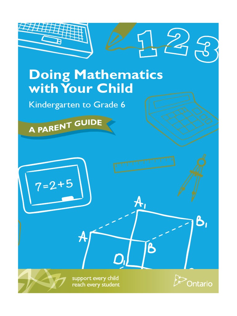 Doing Mathematics With Your Child, Kindergarten To Grade 6, A Parent ...